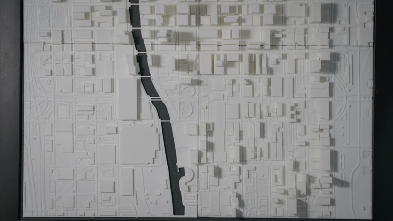 Chicago IL 3D City Wall Art 3D City Map 3D Buildings - Etsy