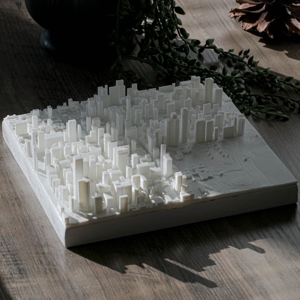 3d Printed Map Chicago - Etsy