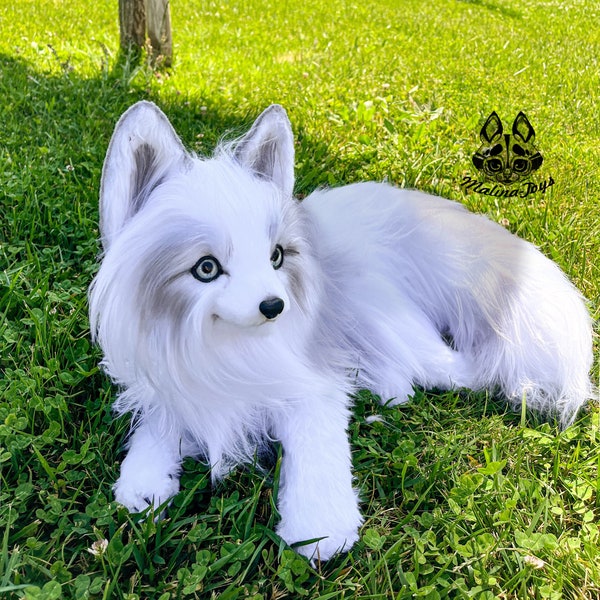 Arctic Fox Handmade Plush - Etsy
