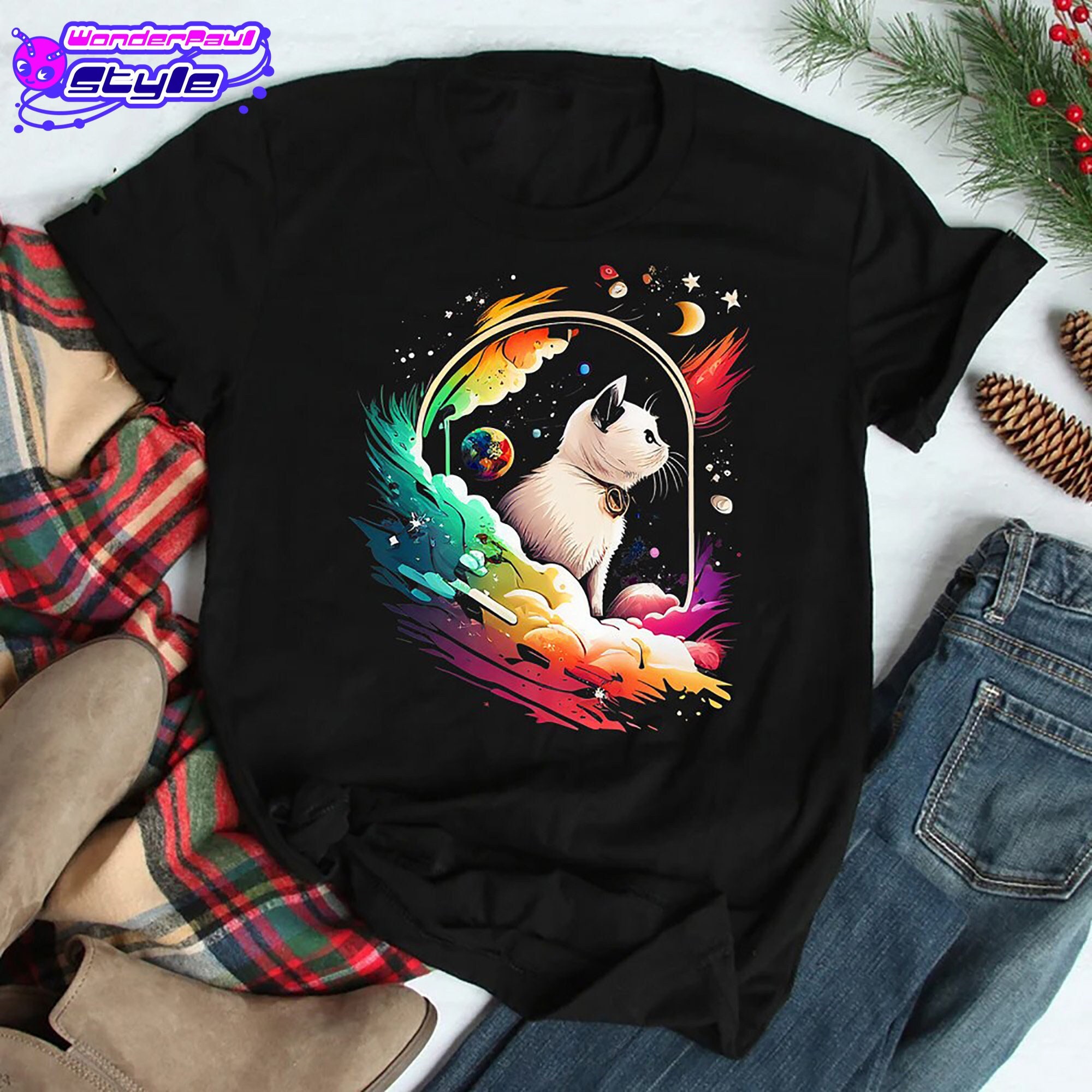 Astronaut Cat Shirt Jcp