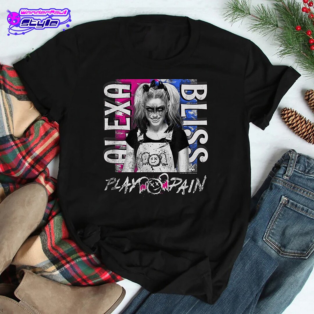 Wwe Alexa Bliss Play Pain Split Color Tshirt, Alexa Bliss Tshirt ...