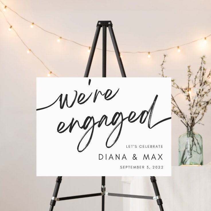 Engagement Party Sign | Engagement Party | Wedding Planning ...
