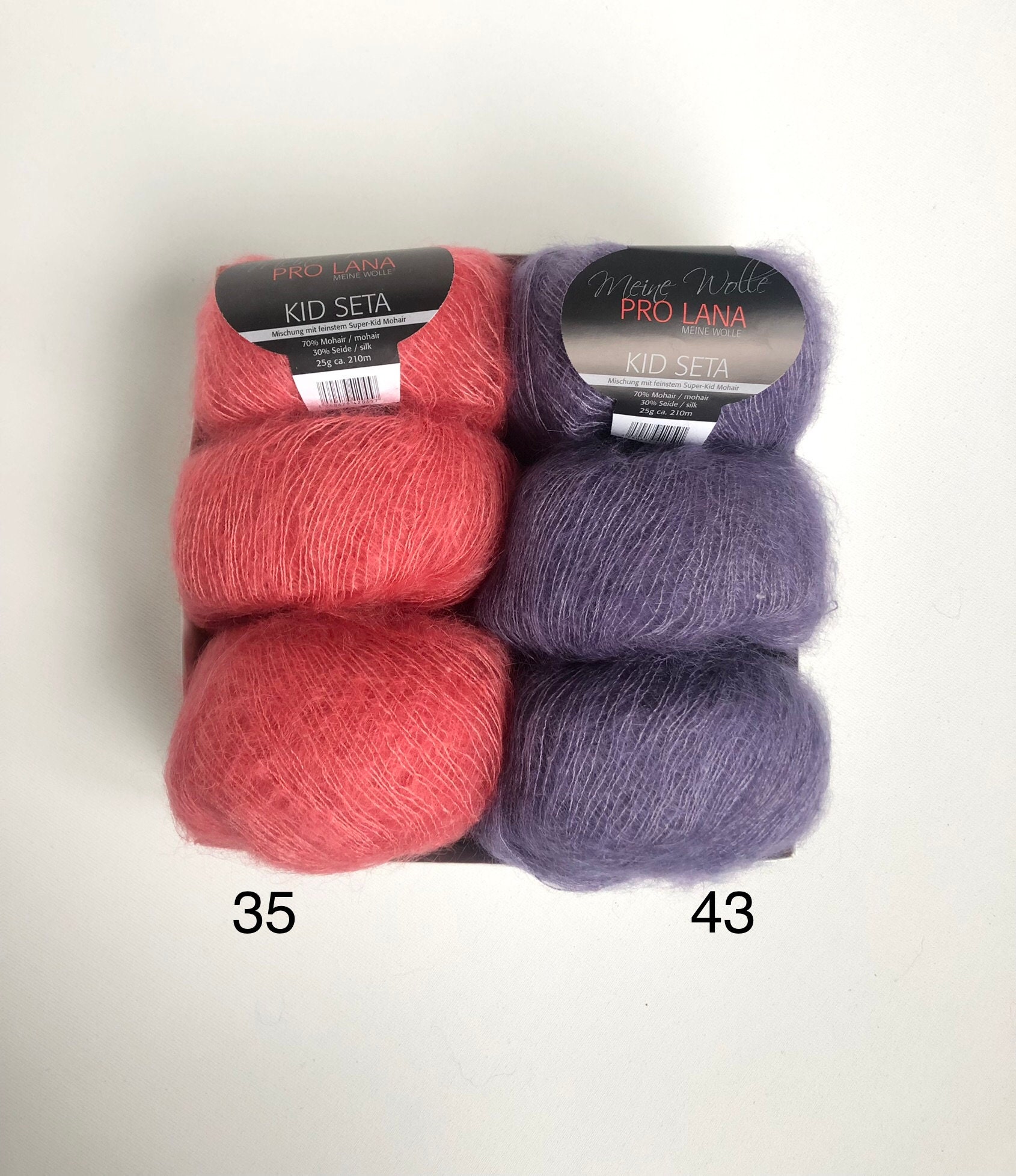 Blue Mohair Silk Yarn, Cobalt Blue Mohair, Kid Silk Lace Yarn, Pro Lana Kid Seta, Luxury Thin ...