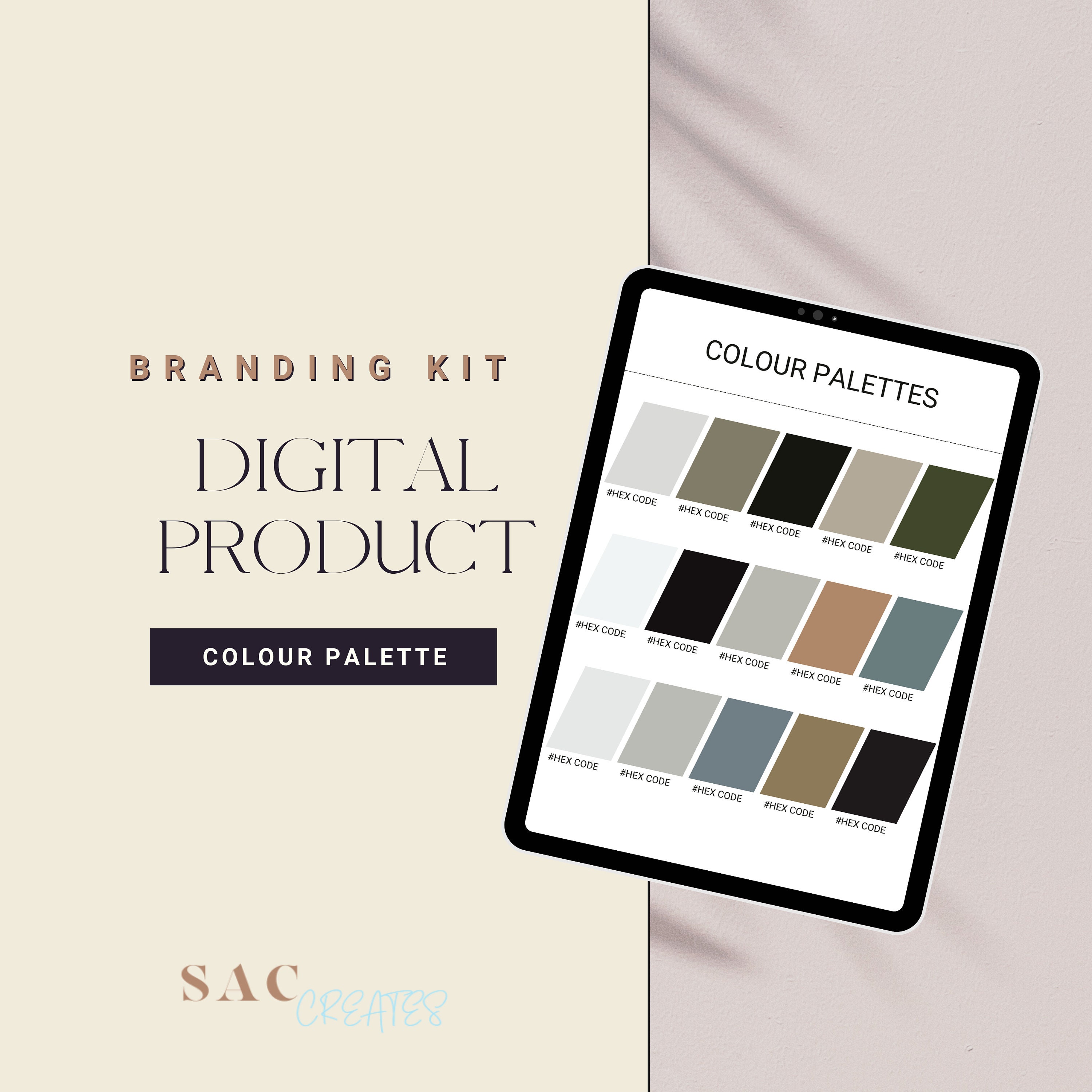 Branding Kit Editable Canva Template, Business Owner Entrepreneur Mood ...