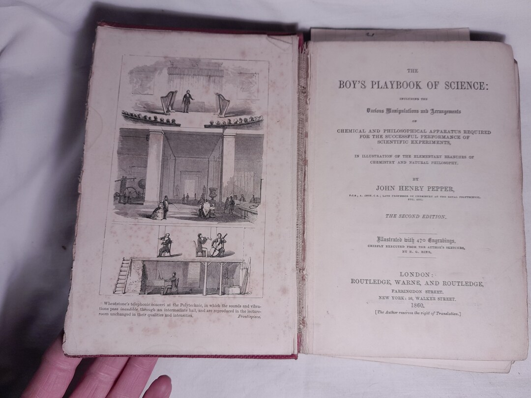 The Boy's Playbook of Science, by John Henry Pepper, 2nd Edition. 1860 ...