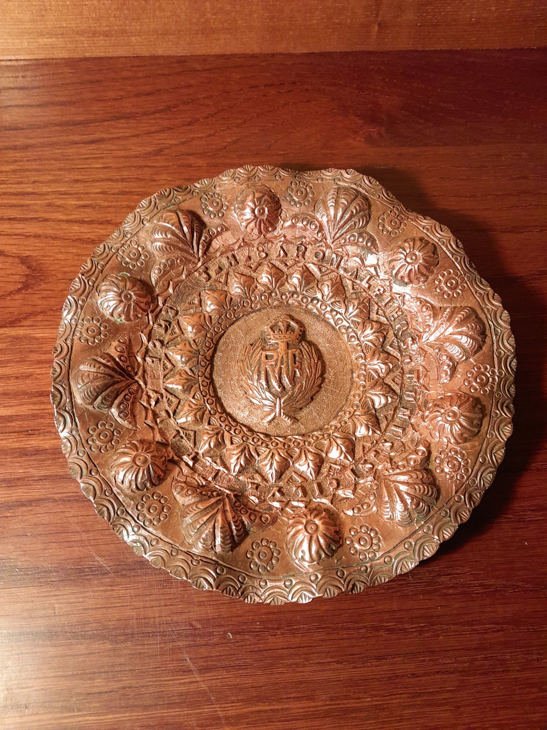 Historical 1943 Copper Plate From WW2 From the Liberation of Sicily by ...