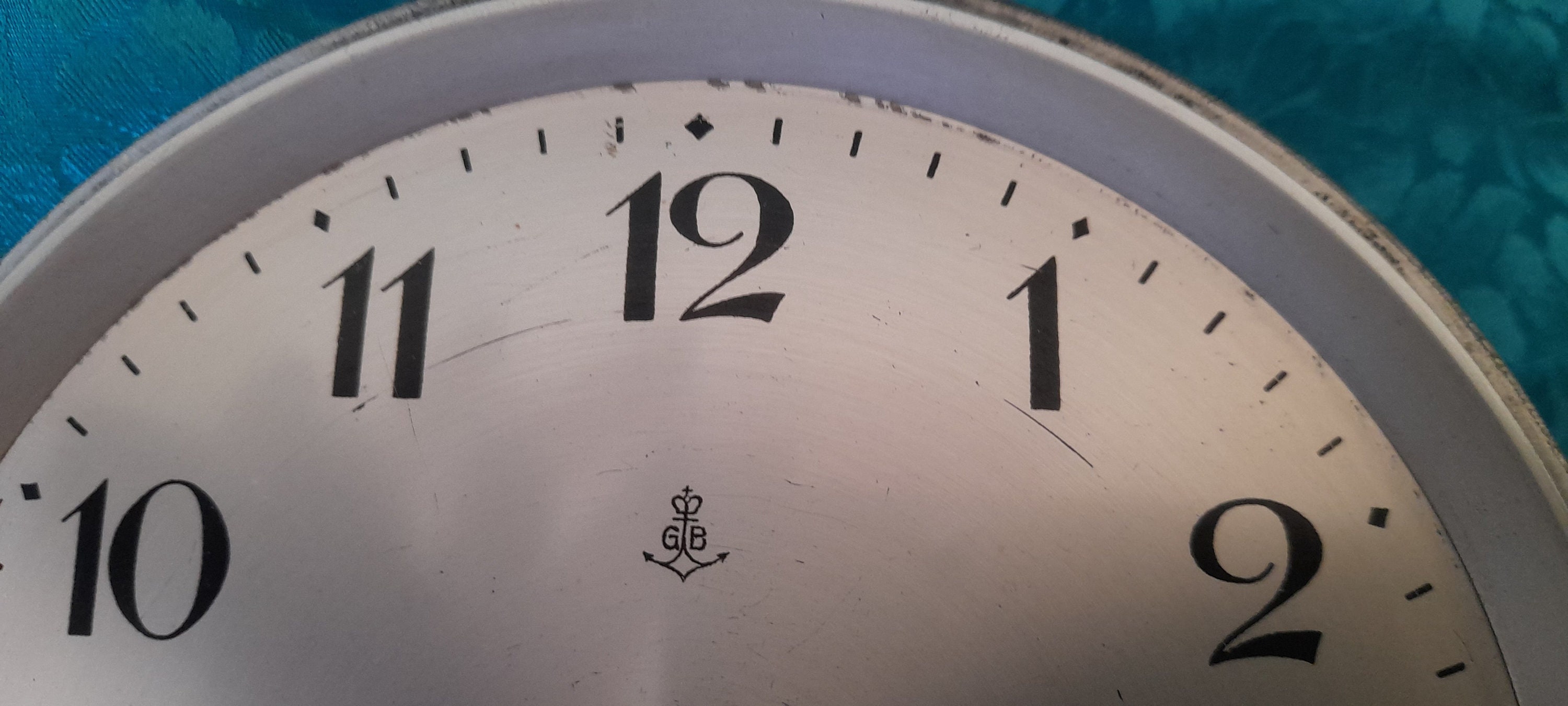 Metal Clock Face, With Glass Front, Hinged. Chrome/brass C 1800s Clock ...