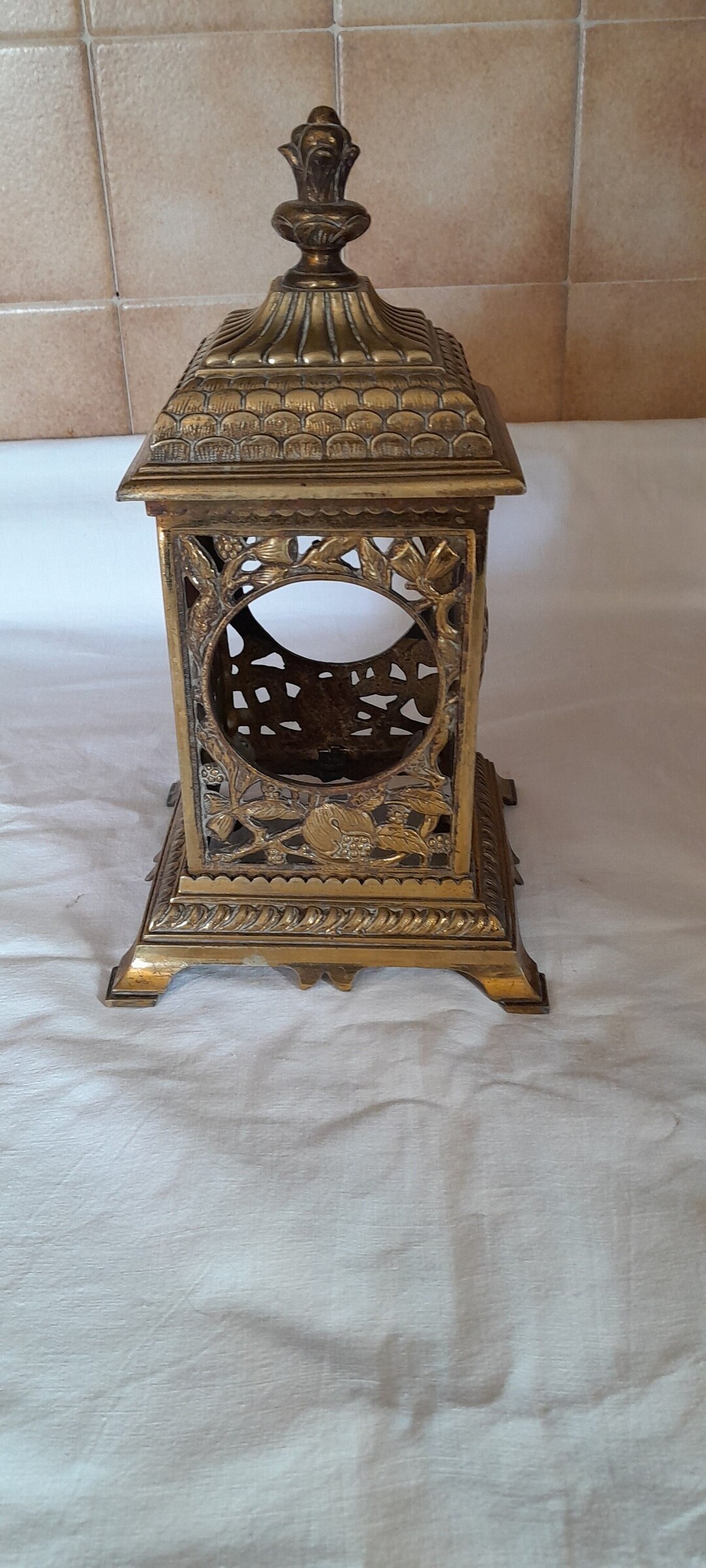 Gorgeous Antique Solid Brass Clock Case, Indian or French Design, 1800s ...