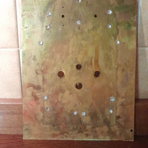 Ornate Brass Clock Face and Mount Plate, With 3 Dials for Time, Chime ...