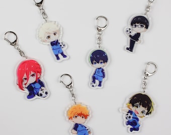 Blue Lock Keychain - Etsy