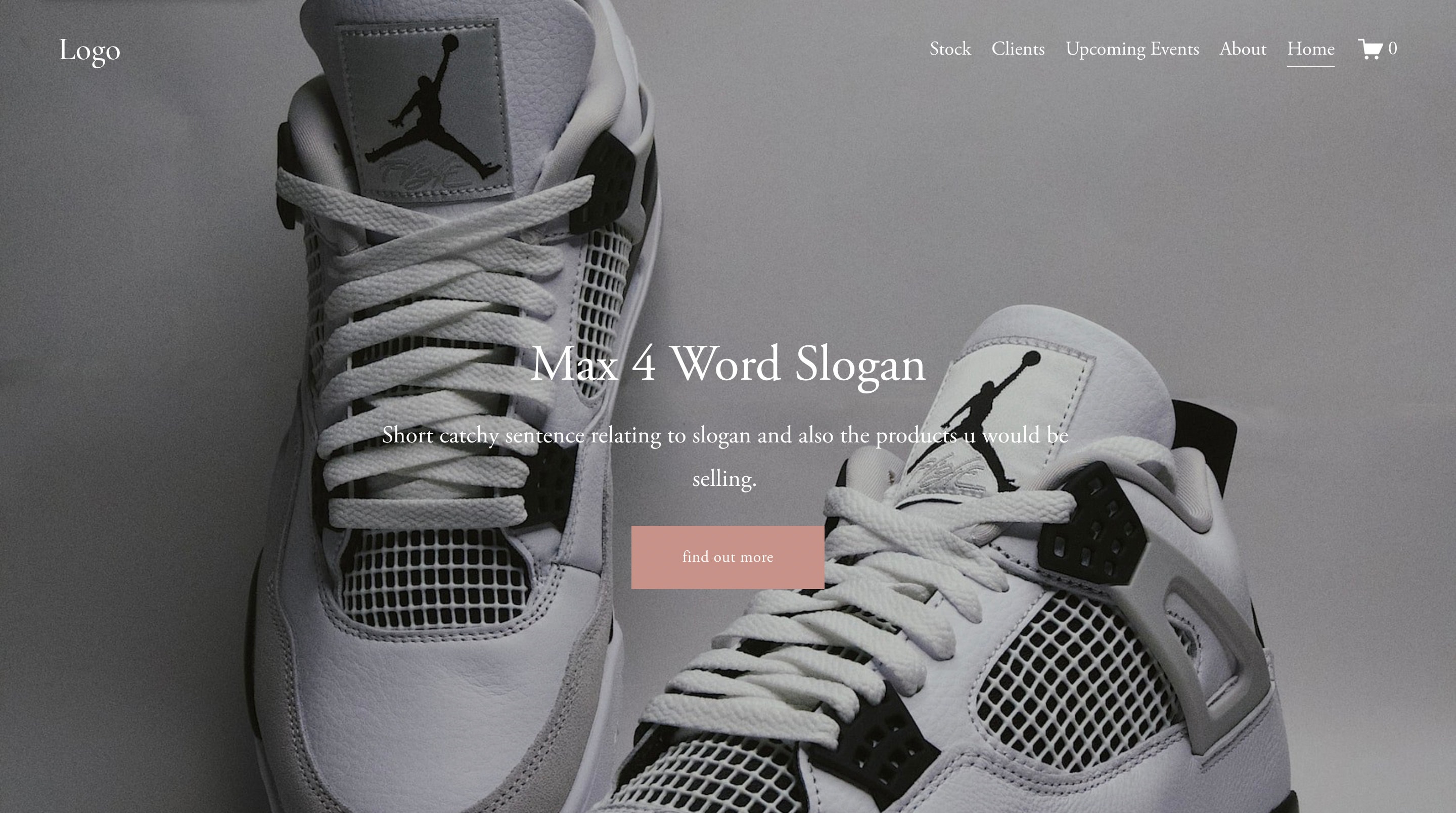 Shoe Reselling Website Template, Squarespace Template, Website Template ...