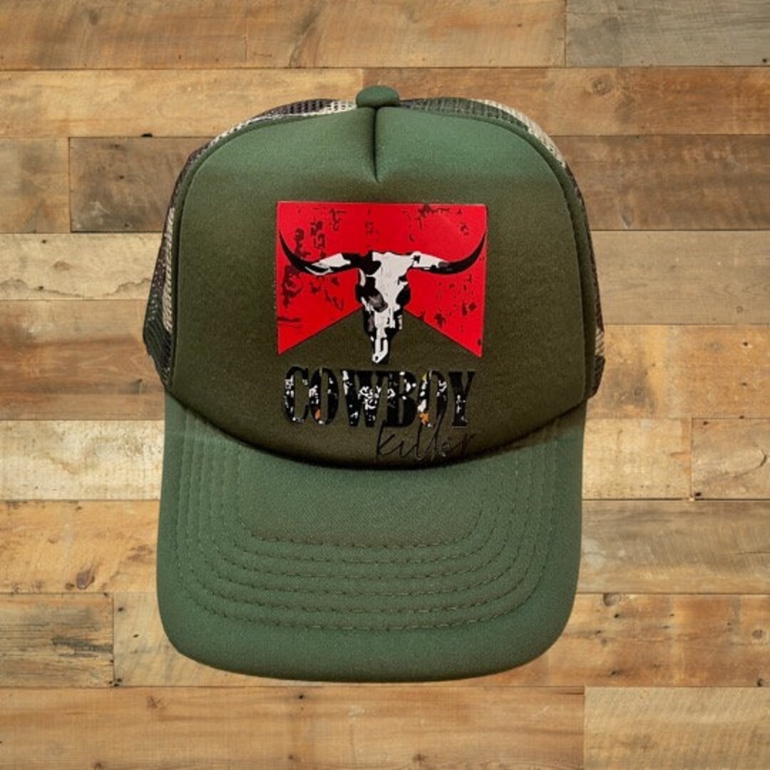 Cowboy Killer Camo Trucker Hat - Etsy