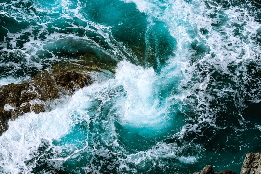 Wave Poster, Ocean From Above, Seascape Wall Art, Coastal Wall Art ...