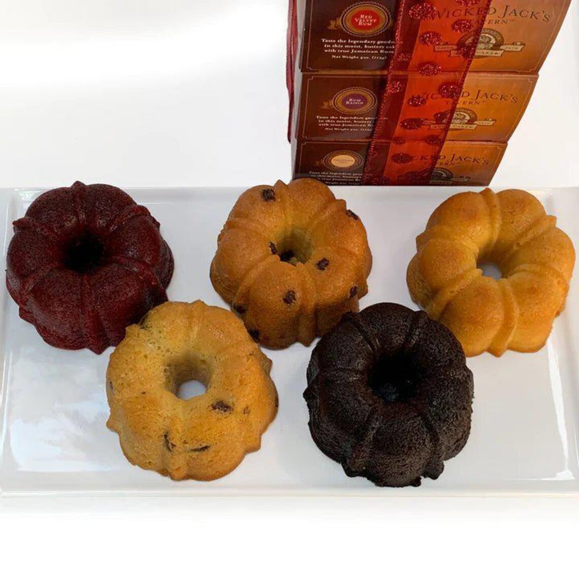 Mini Tower Rum Cakes- 5- 4 Oz. Cakes - Etsy