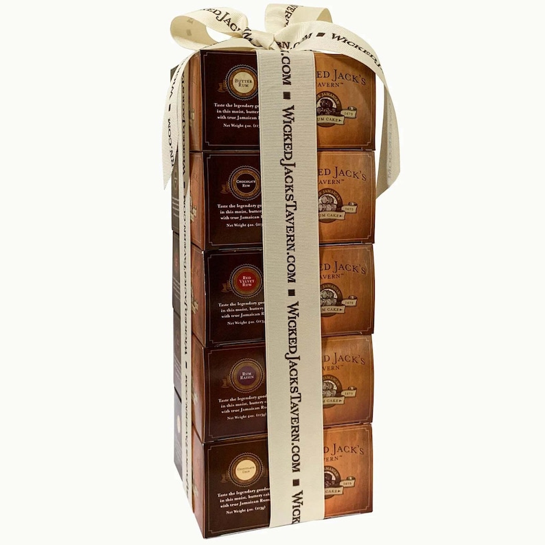 Mini Tower Rum Cakes- 5- 4 Oz. Cakes - Etsy