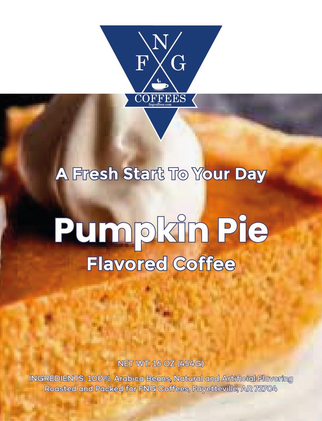 FNG Coffees-pumpkin Pie Ground or Whole Bean Regular-16 Oz - Etsy