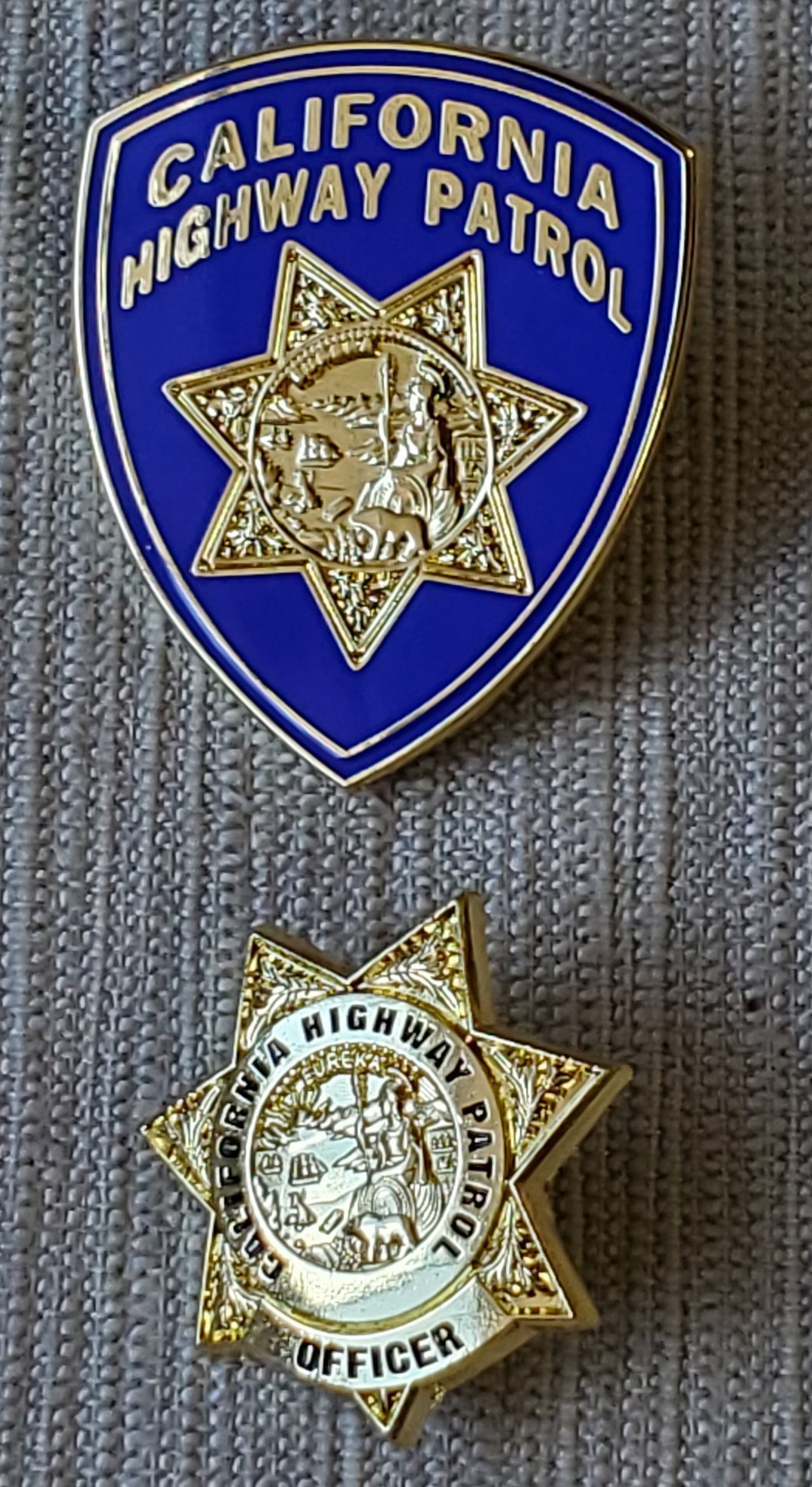 Two California Highway Patrol Lapel Pins/tie Tacs CHP - Etsy