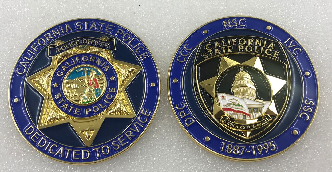California State Police Challenge Coin - Etsy