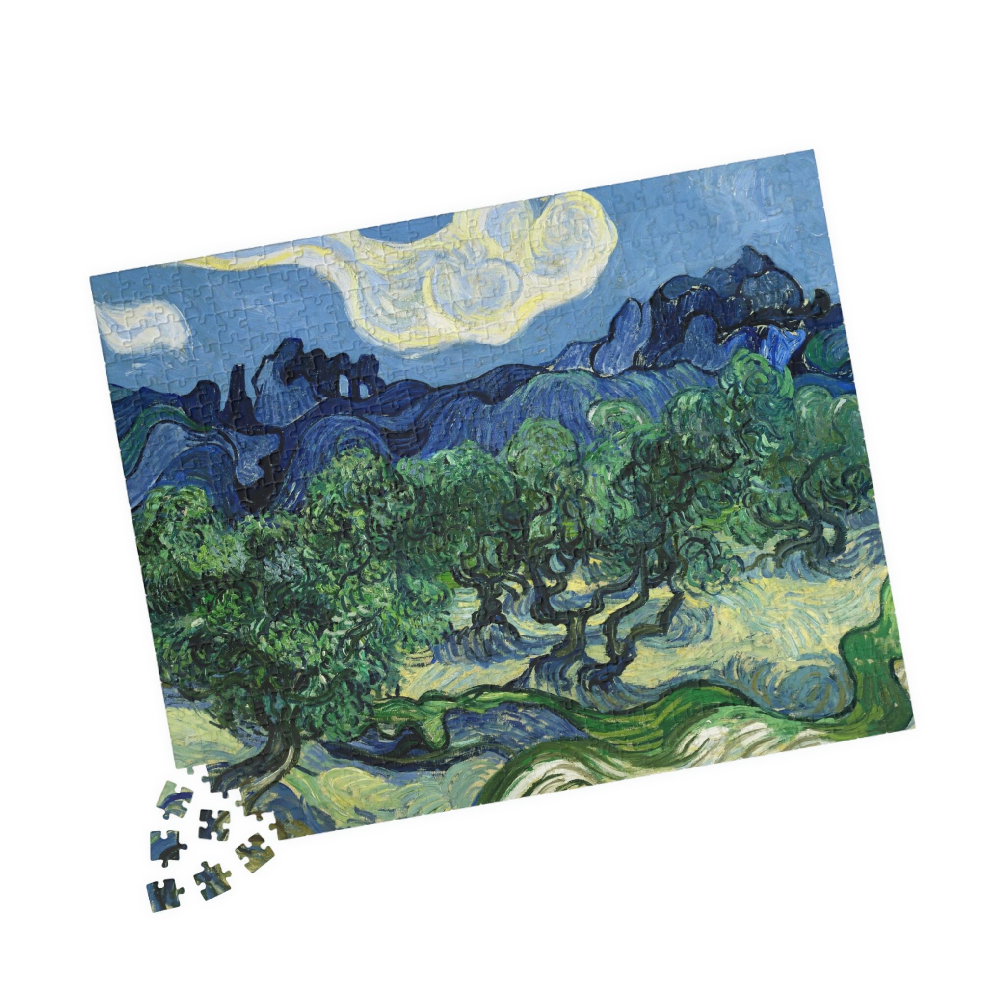 Van Gogh's olive Trees With Alpilles in the Background Puzzle 110, 252 ...