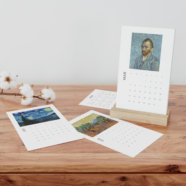 Van Gogh Desk Calendar - Etsy