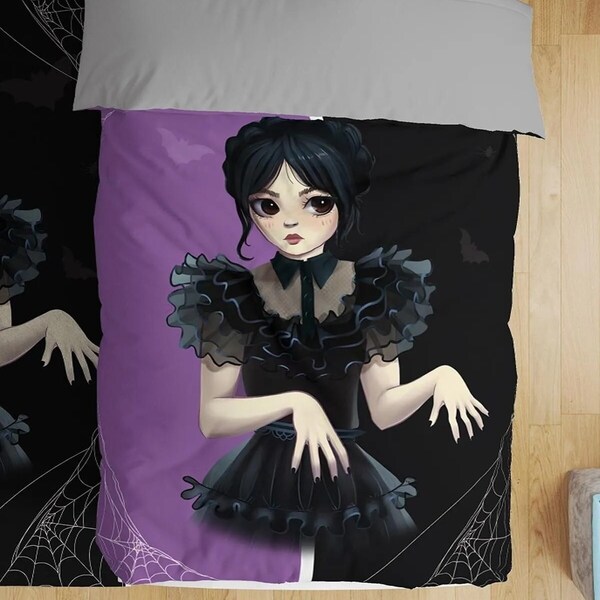 Wednesday Addams Bedding - Etsy