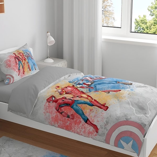 Superhero Bedding - Etsy UK