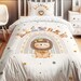Rainbow Safari Bedding Set, Kids Bedding Set,lion Ape Elephant Giraffe ...