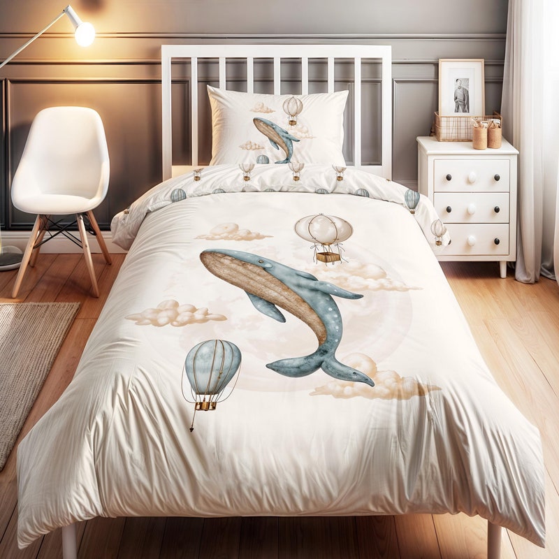 Whale Crib Bedding - Etsy