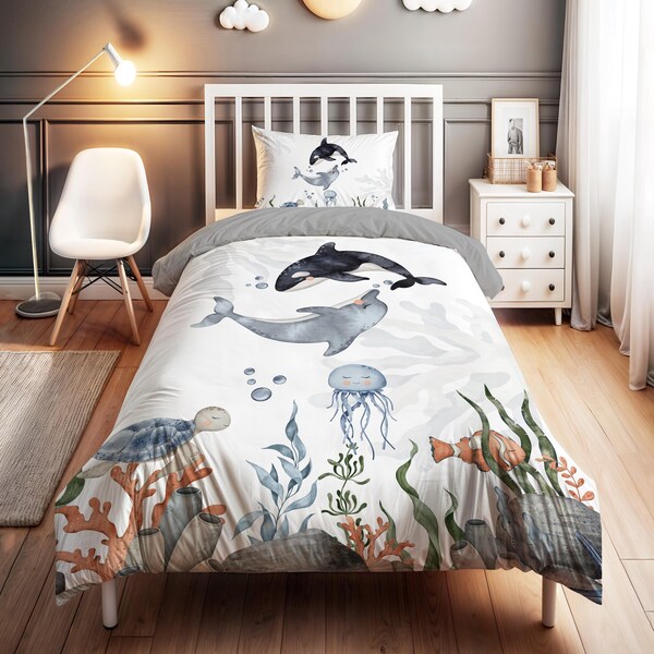 Toddler Sea Life Bedding - Etsy