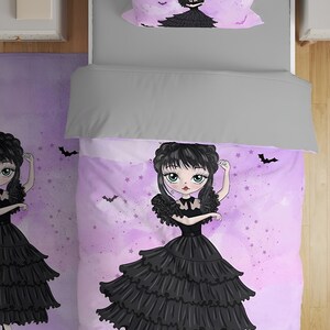 Wednesdays Room Gothic Kids Bedding Set, Addams Family Bedding Set ...