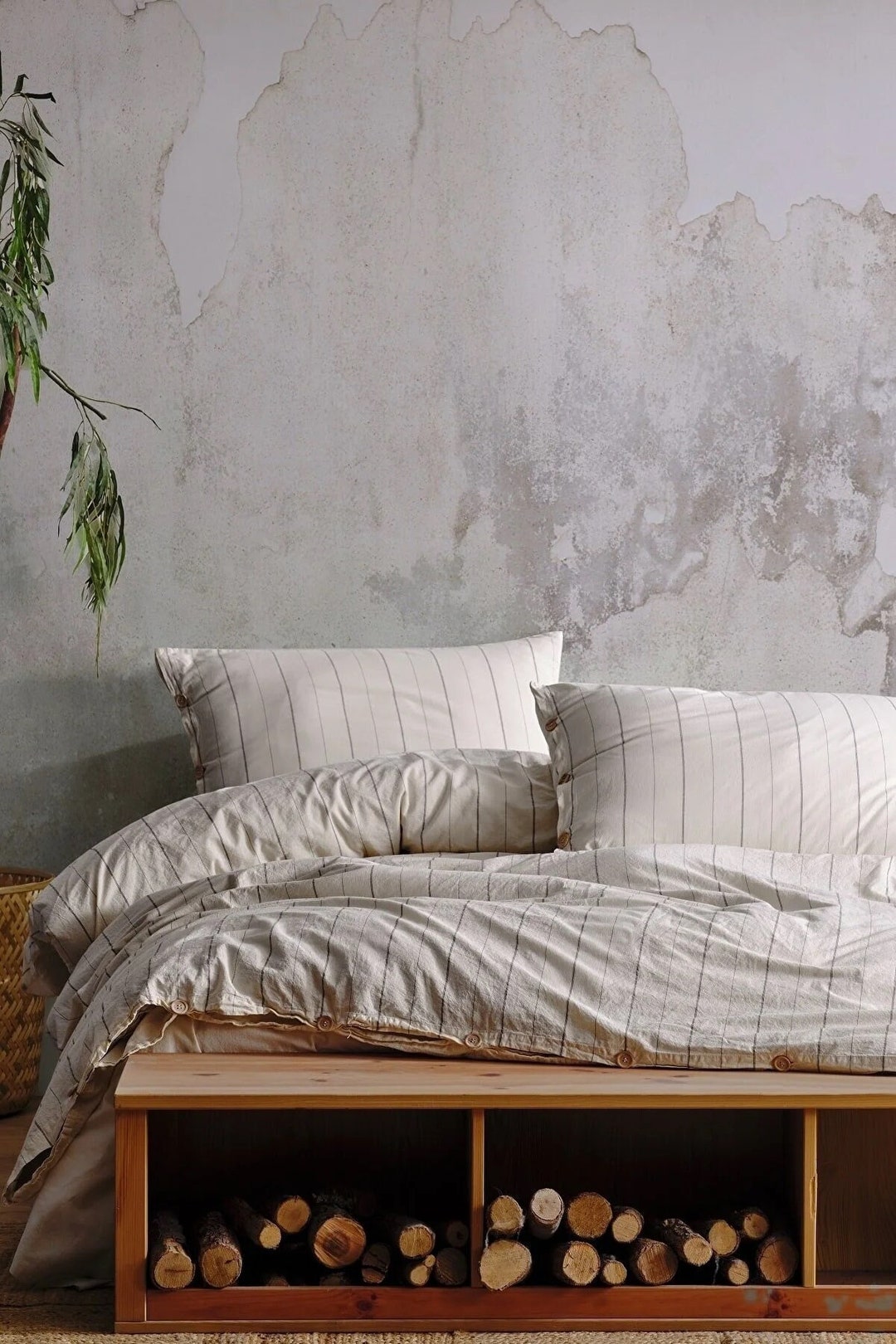 Classic Stripes Bedding Set,modern Striped Comforter and Sheet Set ...