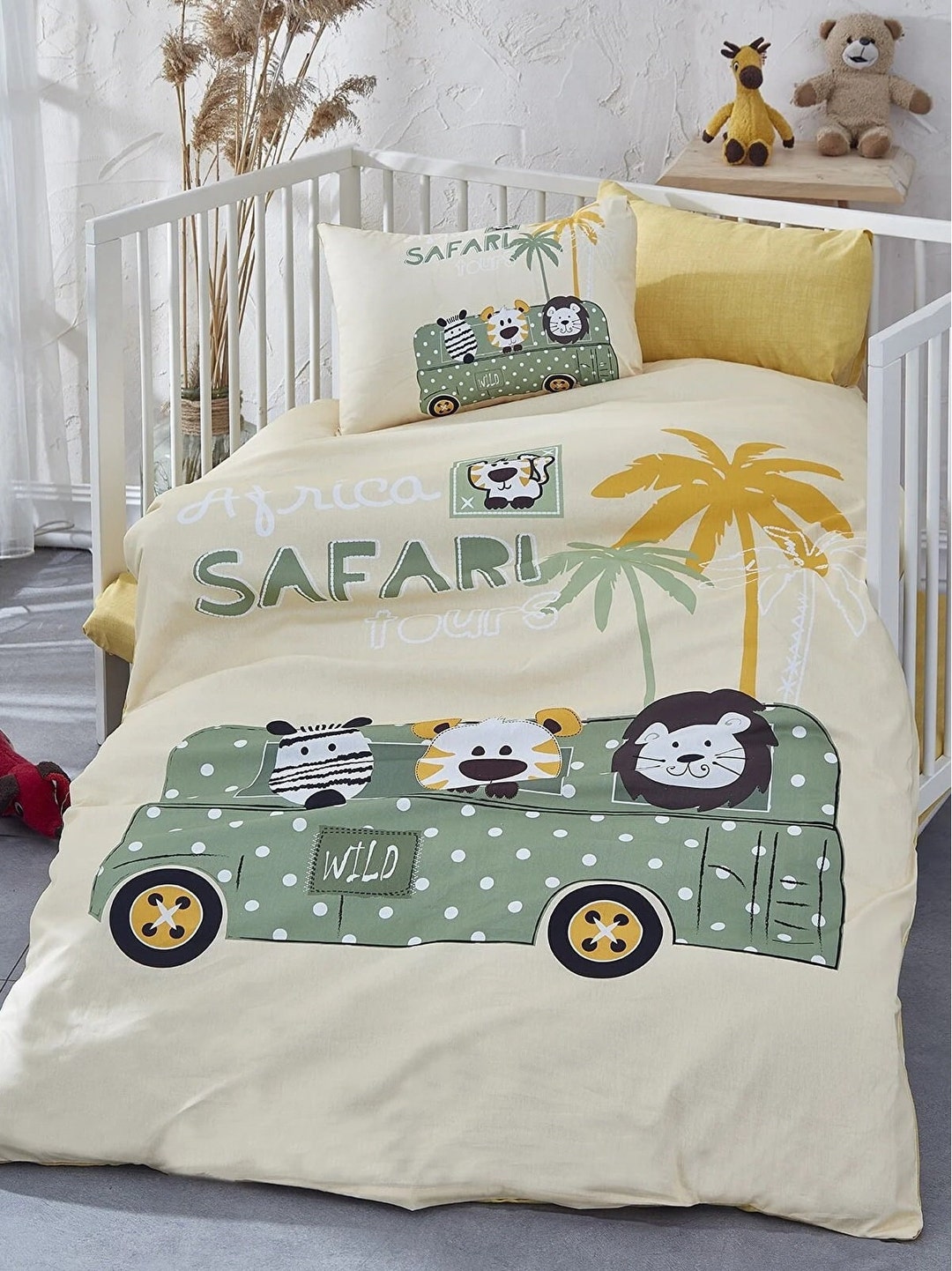 Jungle Themed Duvet Cover, Kids Safari Duvet Cover, Safari Nursery ...
