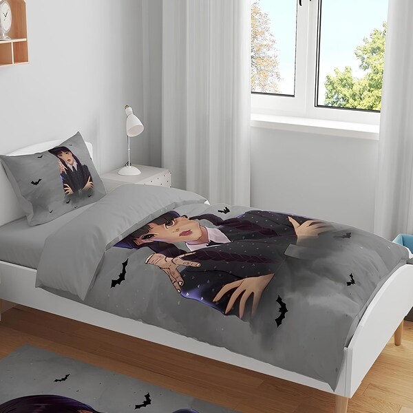 Wednesday Addams Bedding - Etsy
