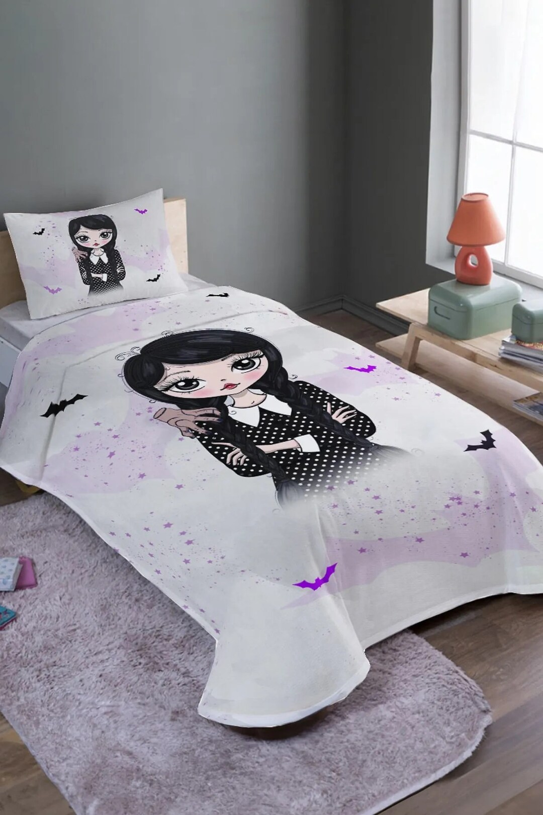 Wednesday Addams Comforter Set,classic Wednesday Addams Pique,wednesday ...