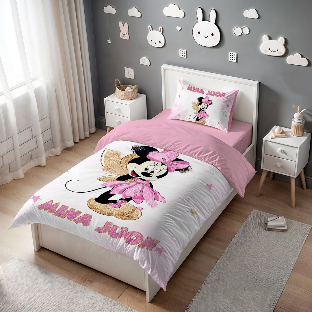 Minnie Mouse Duvet Cover Set, Duvet Cover Two Piece Set, Kids Bedding ...