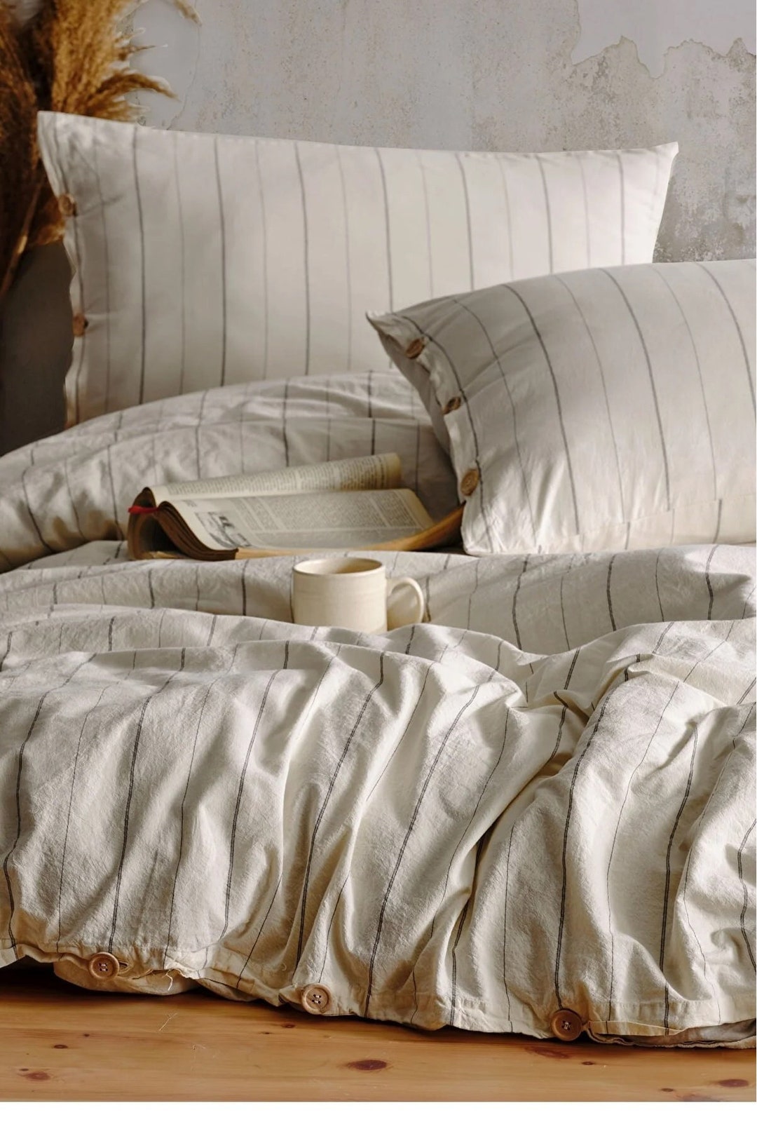 Classic Stripes Bedding Set,modern Striped Comforter and Sheet Set ...