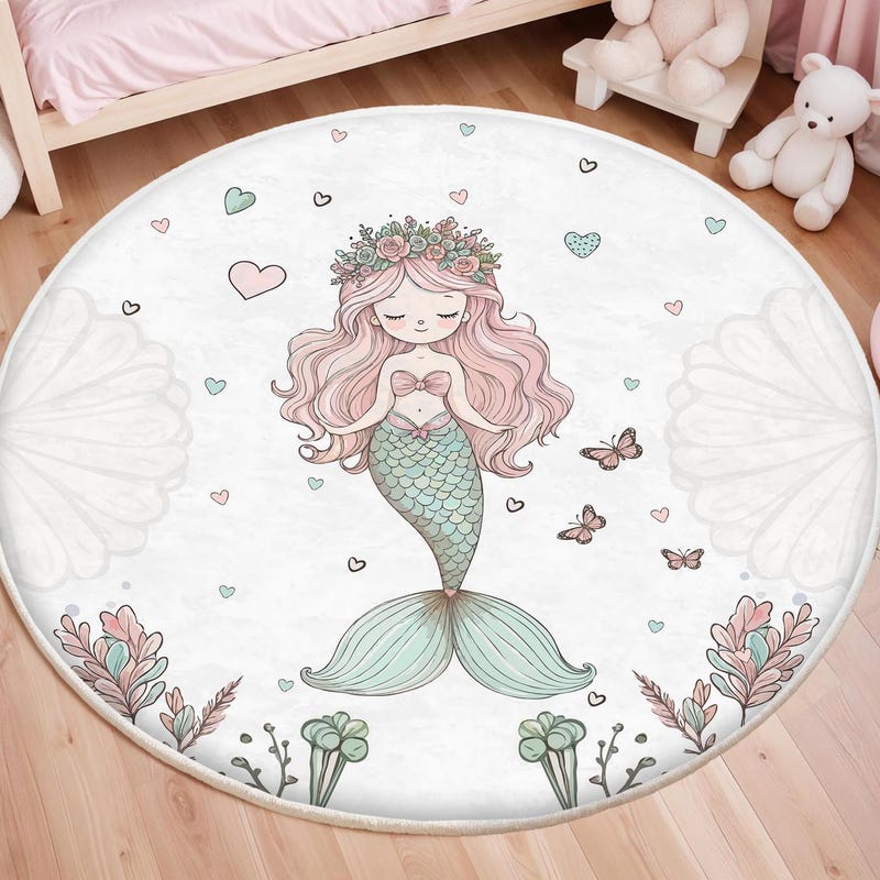 Mermaid Area Rug - Etsy