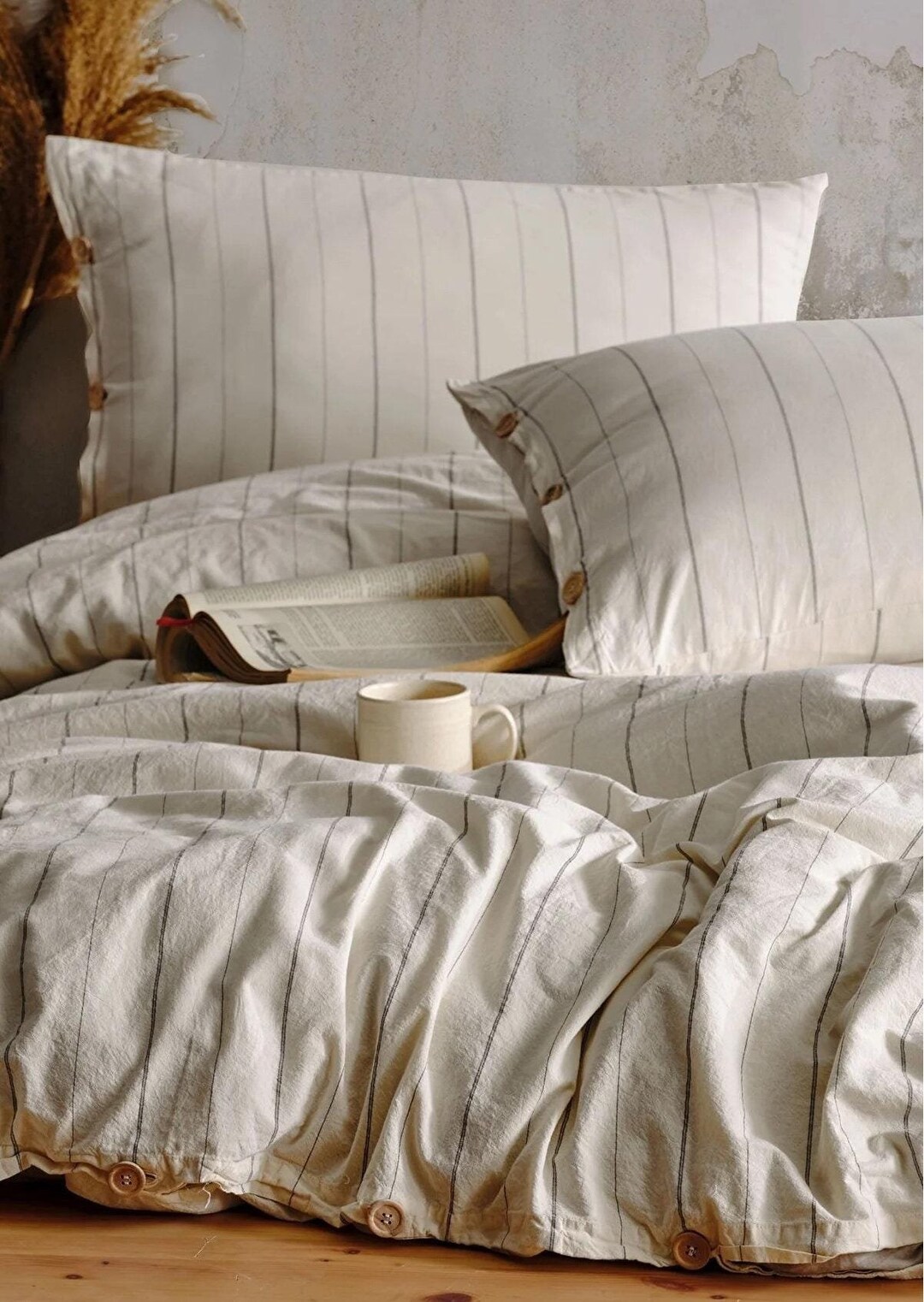 Classic Stripes Bedding Set,modern Striped Comforter and Sheet Set ...