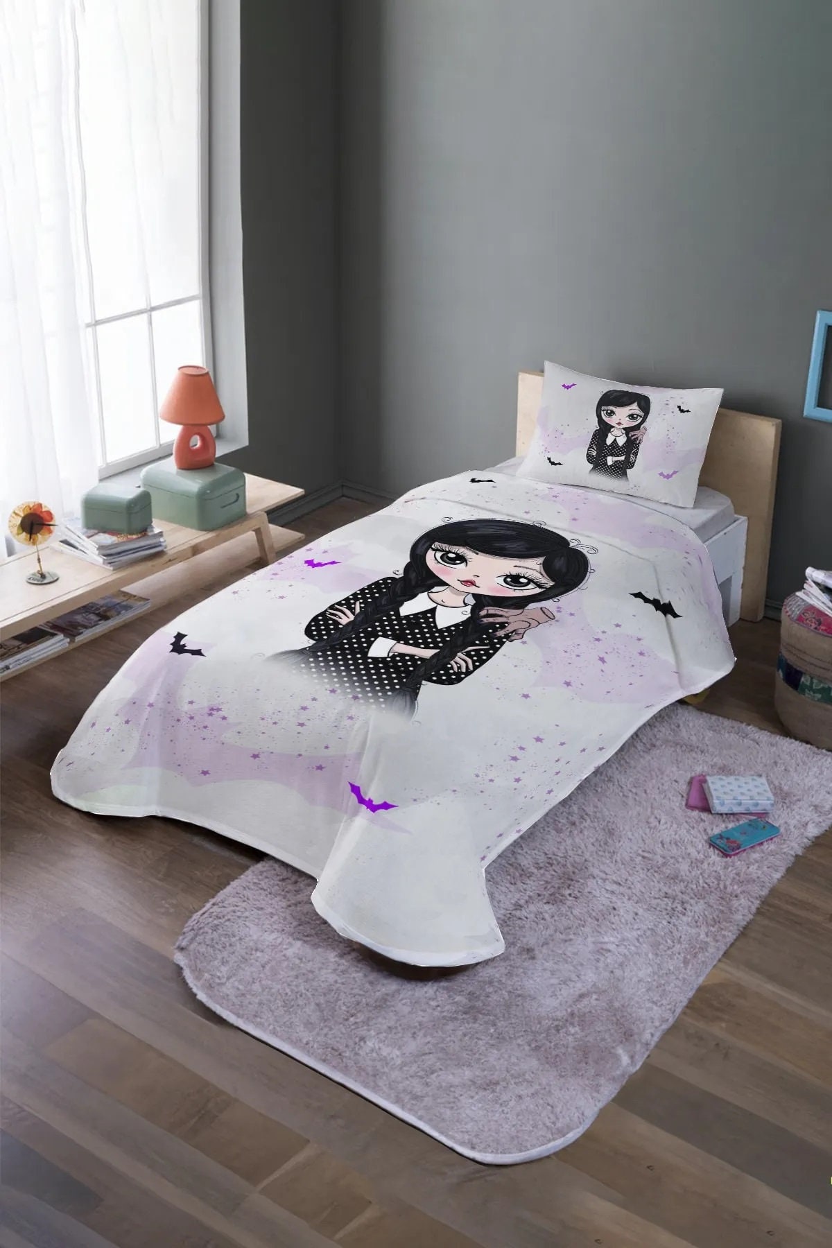 Wednesday Addams Comforter Set,classic Wednesday Addams Pique,wednesday ...