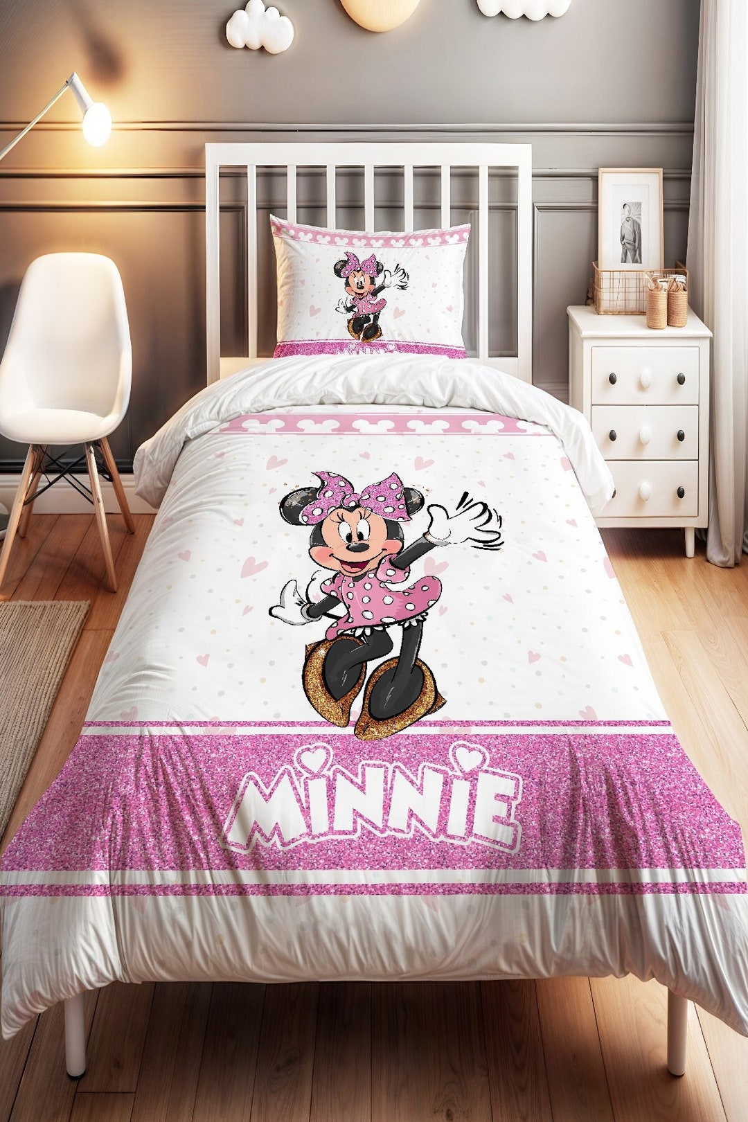 Minnie Mouse Duvet Cover Set,minnie Mouse Bedding, Mickey Mouse ...