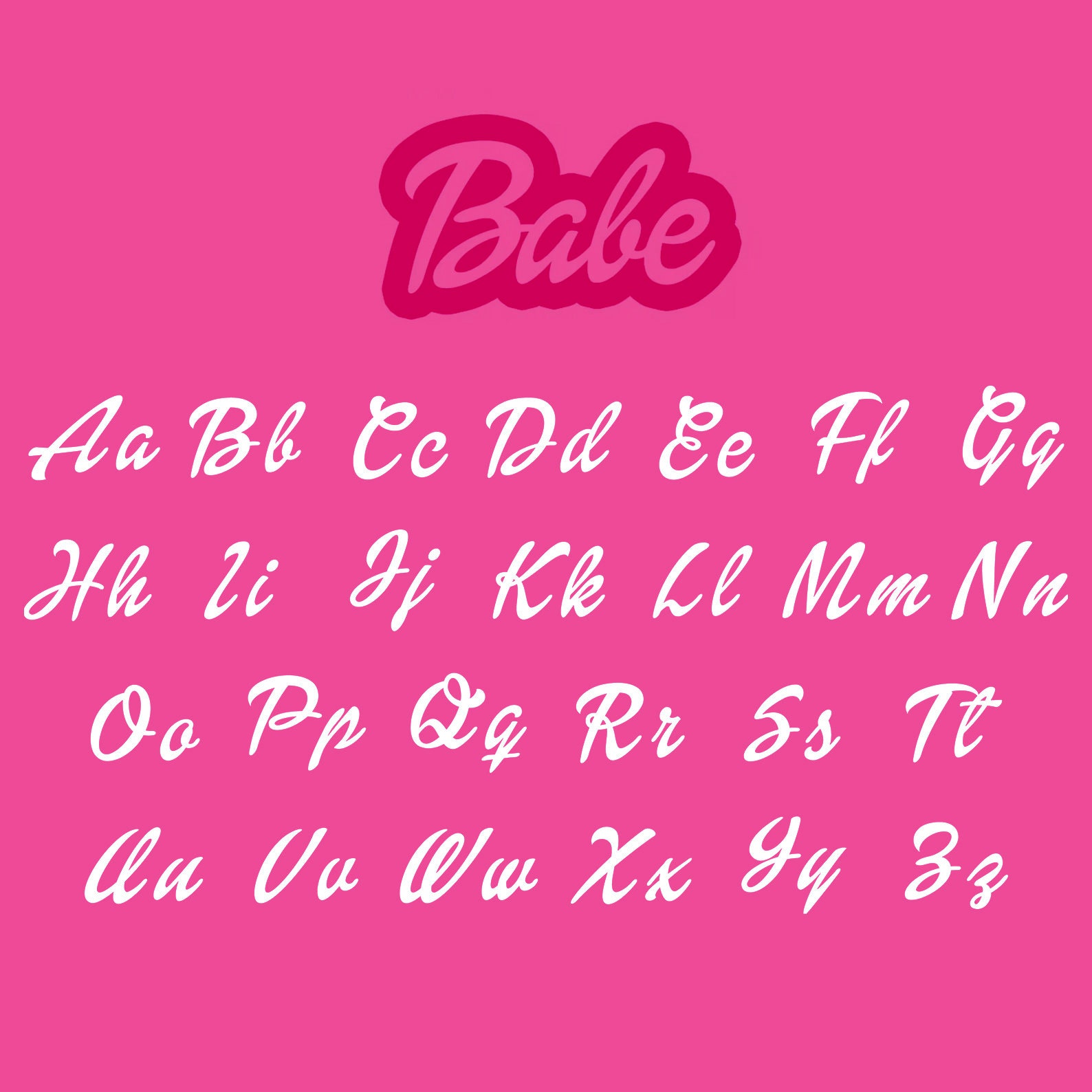 4 Barbie Font Pack OTF and TTF Canva & Cricut Software Compatible, DIY ...