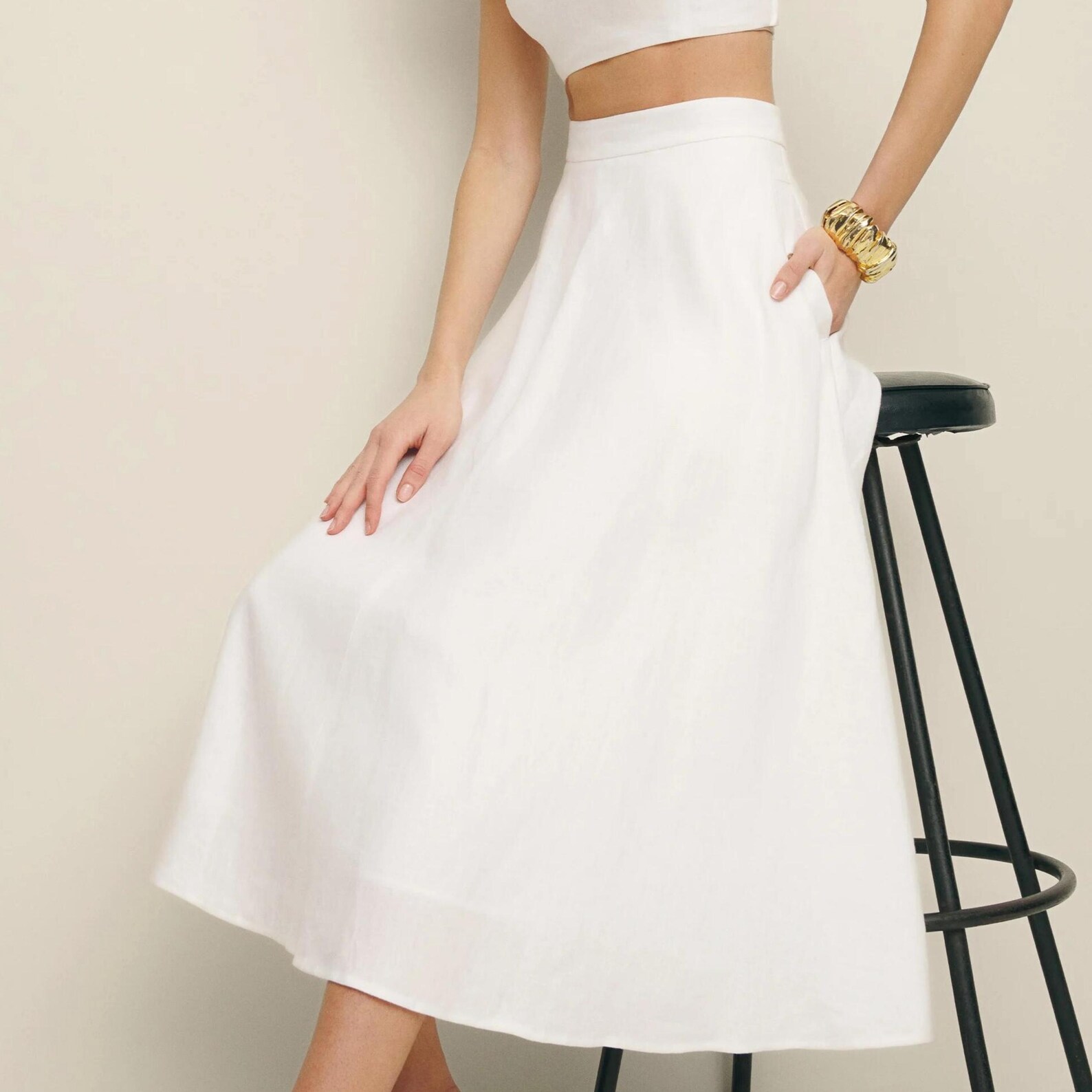 Petites Skirt Linen Midi Skirt Sewing Pattern, PDF Sewing, Digital ...