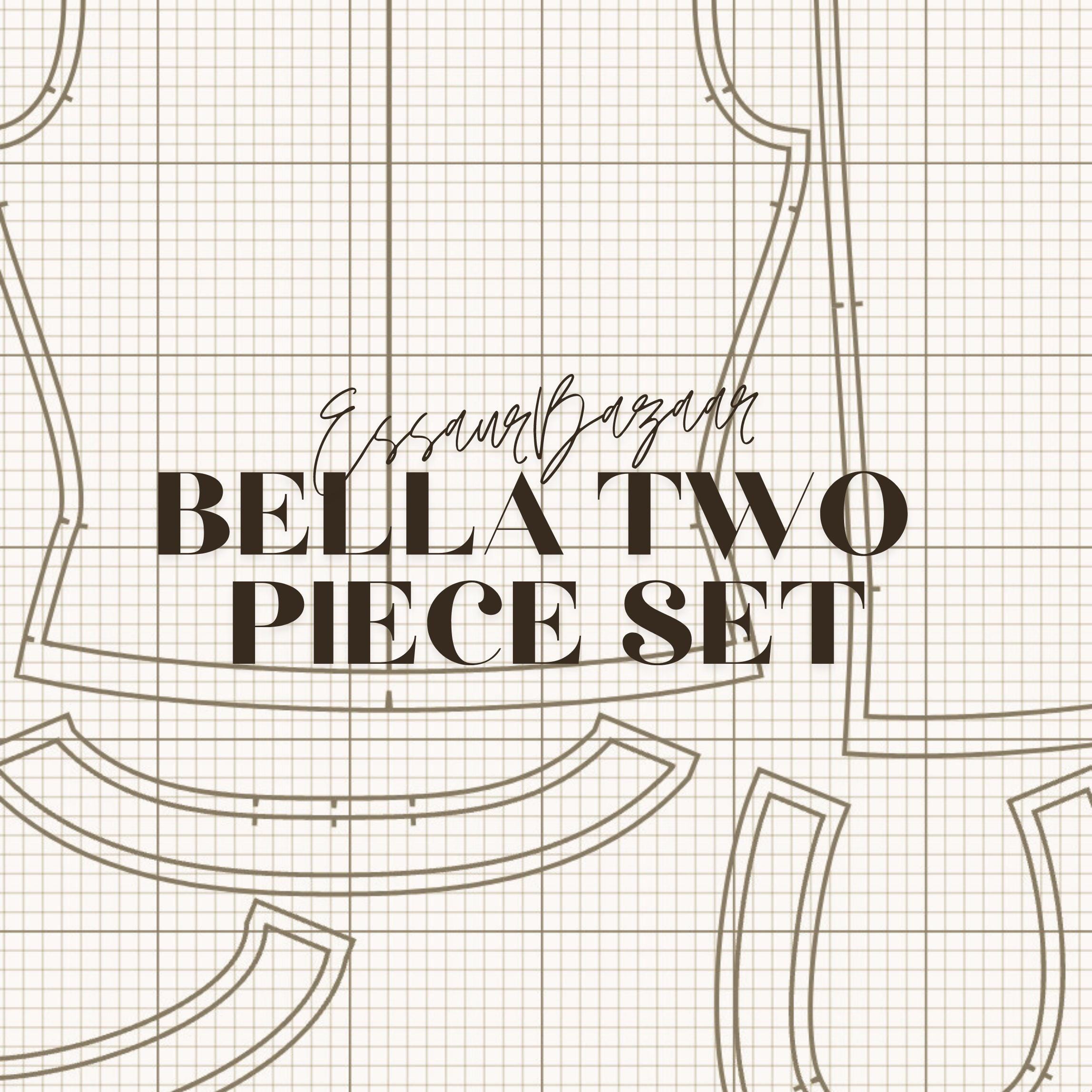 Bella Two Piece Set, PDF Sewing Pattern, Digital Sewing, Women Sewing ...