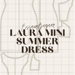 Laura Mini Dress Pattern, PDF Sewing Pattern, Instantdownload, 9sizes ...
