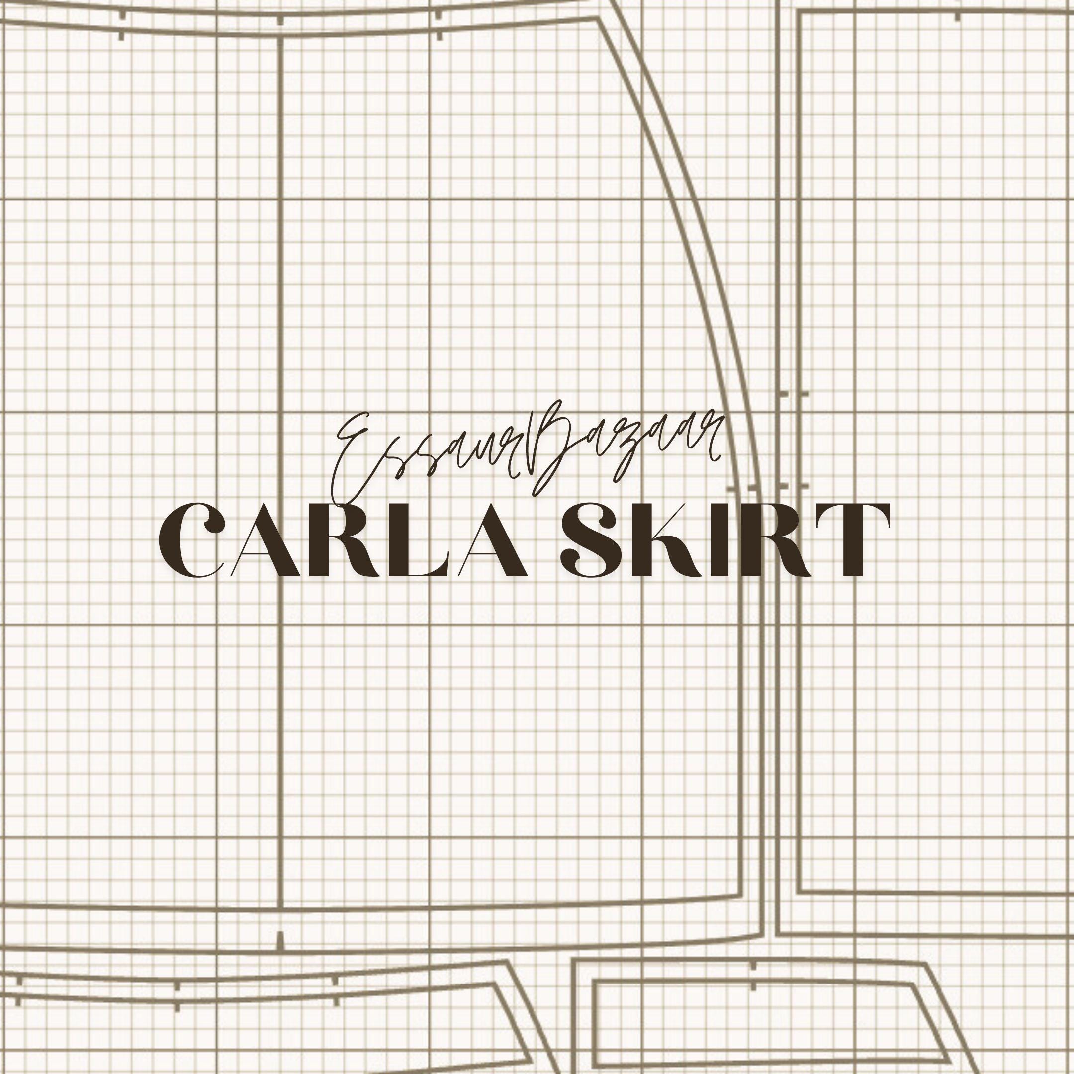 Carla Mini Skirt Sewing Pattern, PDF Sewing Pattern, Digital Sewing ...
