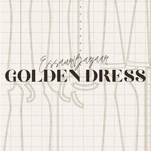 Golden Dress, PDF Sewing Pattern, Digital Sewing, Women Sewing Summer ...
