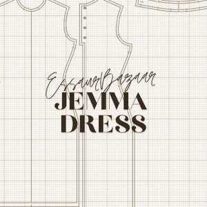 Jemma Basic Dress, PDF Sewing Pattern, Digital Sewing, Women Sewing ...