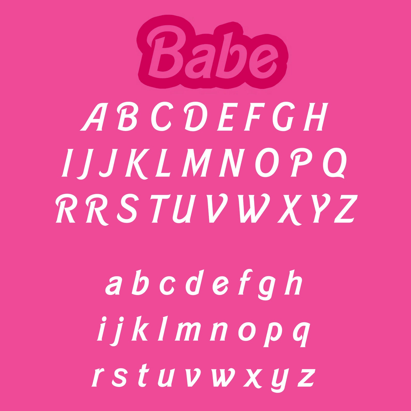 4 Barbie Font Pack OTF and TTF Canva & Cricut Software Compatible, DIY ...