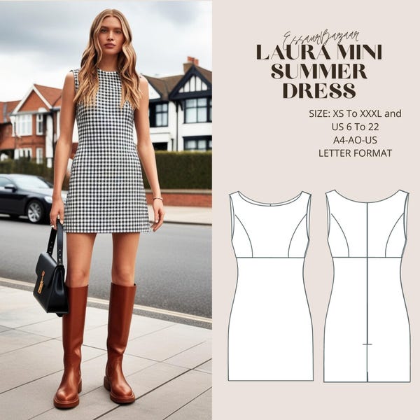 Mini Dress Patterns - Etsy