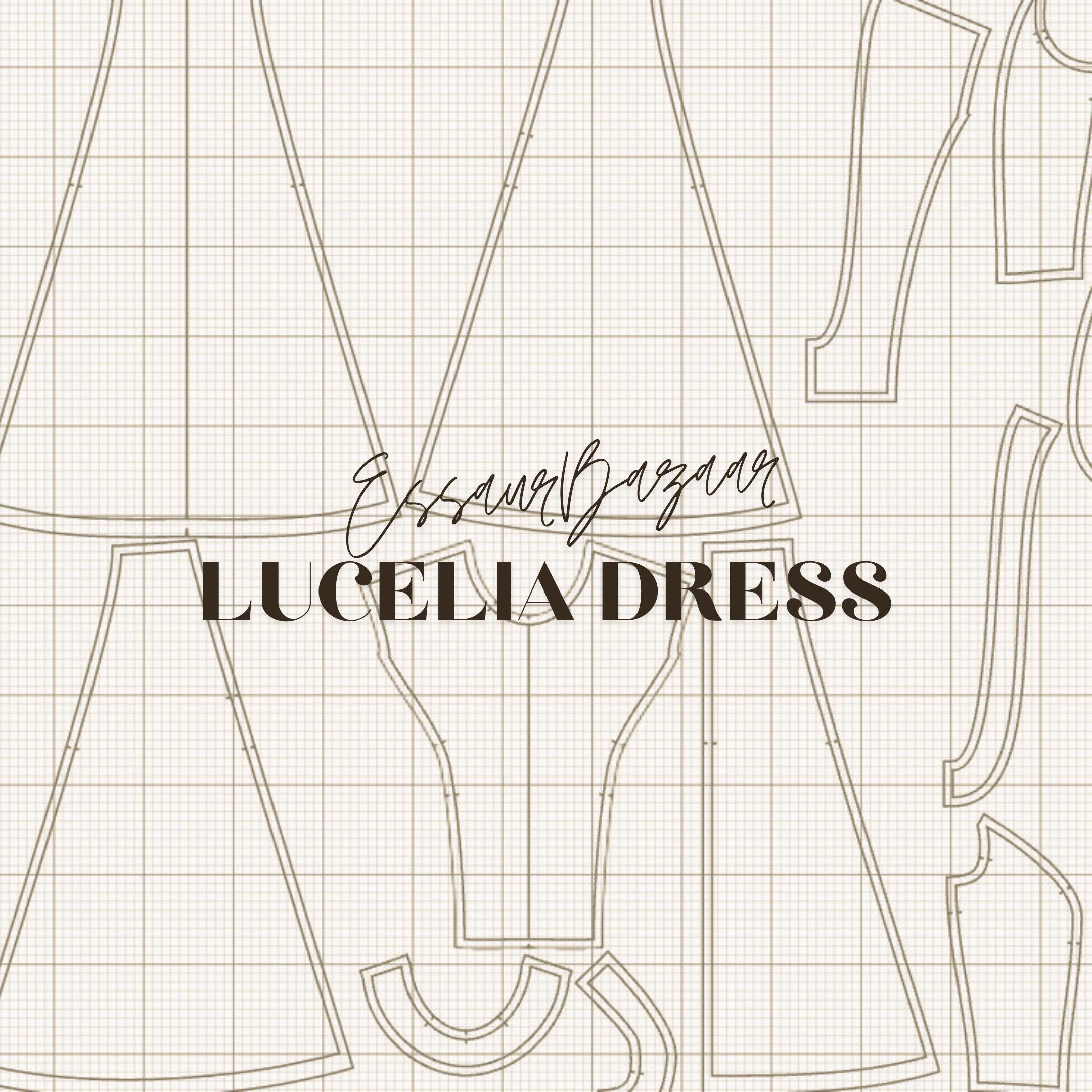 Lucelia Mini Dress, PDF, DXF Sewing Pattern, Digital Sewing, Women ...
